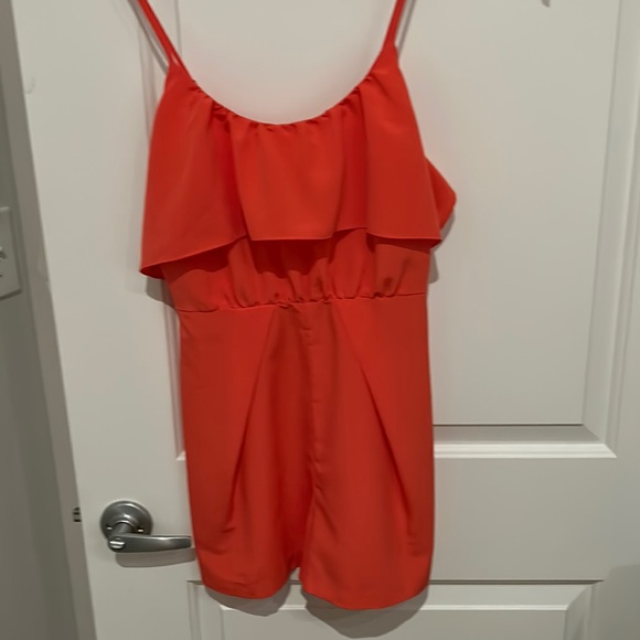Aqua | Pants & Jumpsuits | Aqua Coral Romper | Poshmark